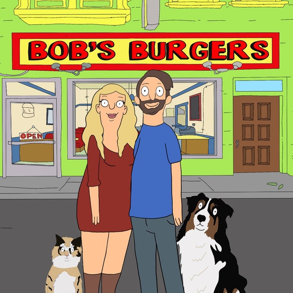 Custom Bobs Burgers Portrait - Etsy