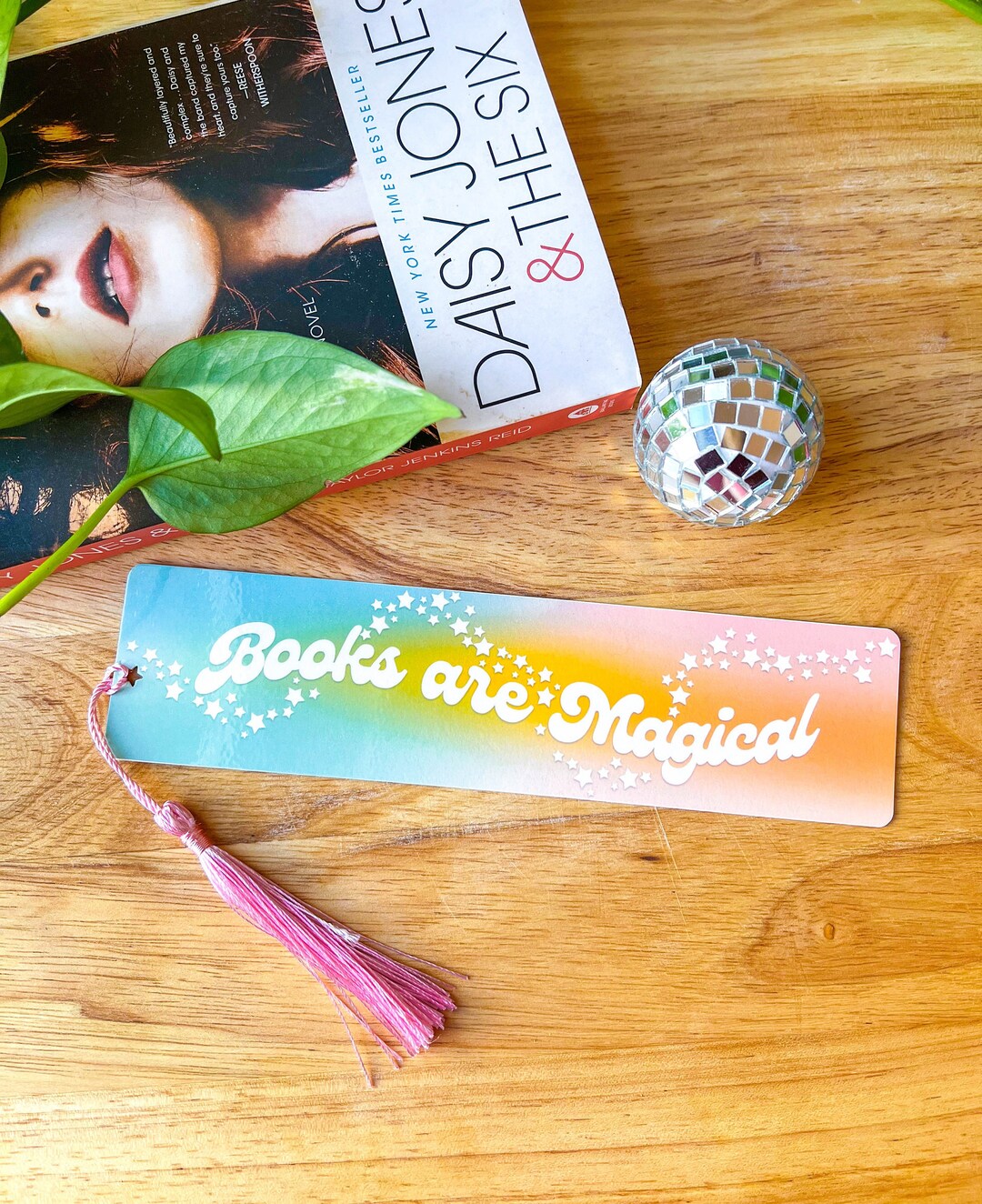 Books Are Magical Bookmark | Bookmark | Holographic Bookmark | Colorful ...
