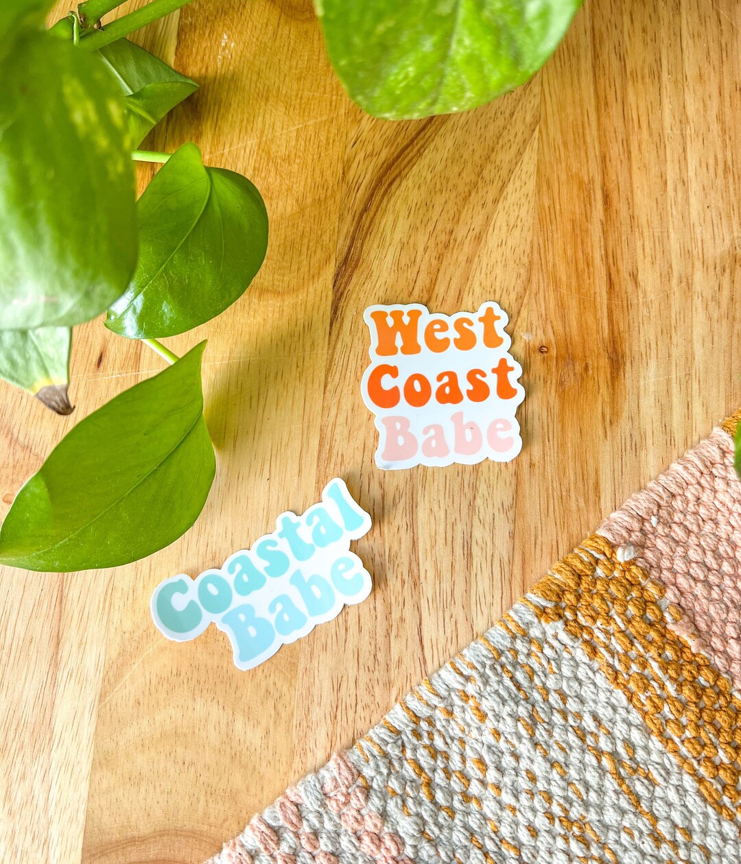 West Coast & Coastal Babe / West Coast Sticker / Pegatinas impermeables ...