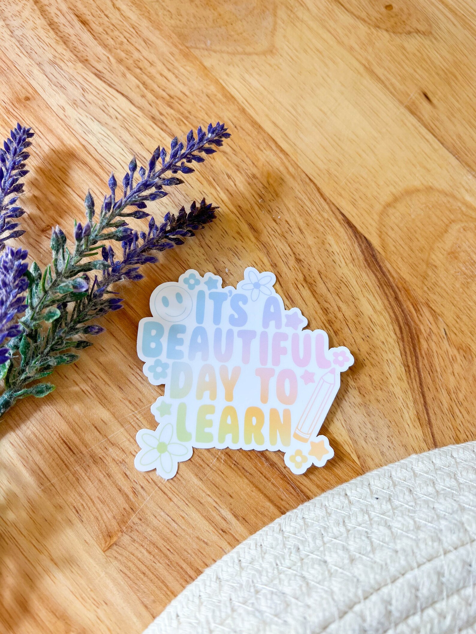 It's a Beautiful Day to Learn Sticker Book Sticker Teacher Sticker ...