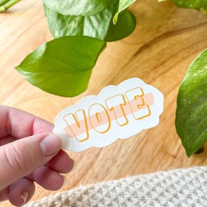 Vote Sticker Retro Sticker Laptop Sticker Water-bottle Sticker ...