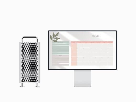 2023 2024 2025 Printable Montly Planner for All Gender With - Etsy