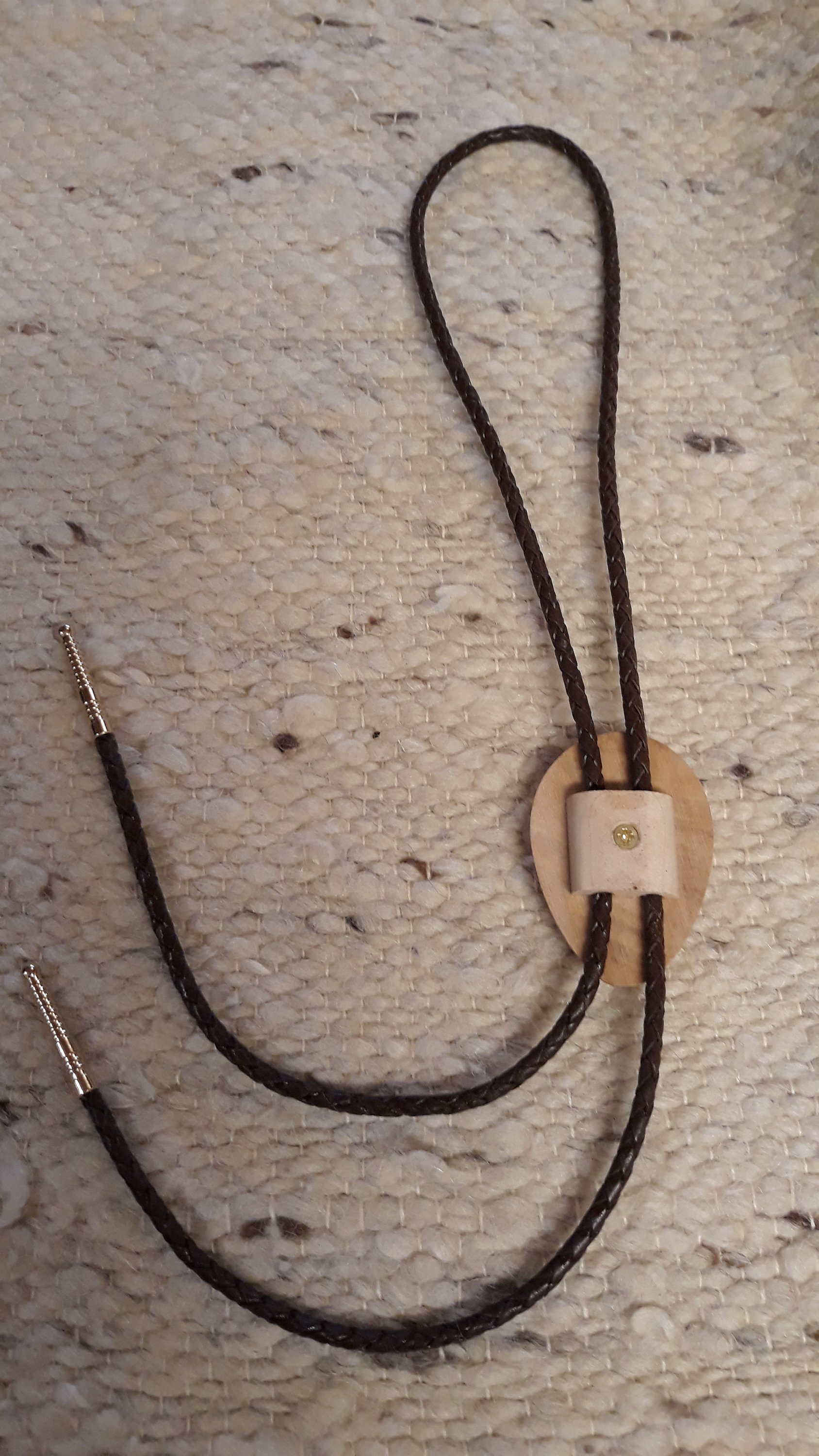 Wood Bolo Tie Curly Maple Slide Western Wear String Tie New Handmade ...