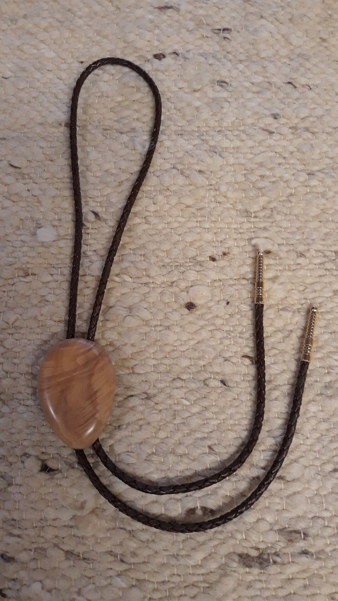 Wood Bolo Tie Curly Maple Slide Western Wear String Tie New Handmade ...