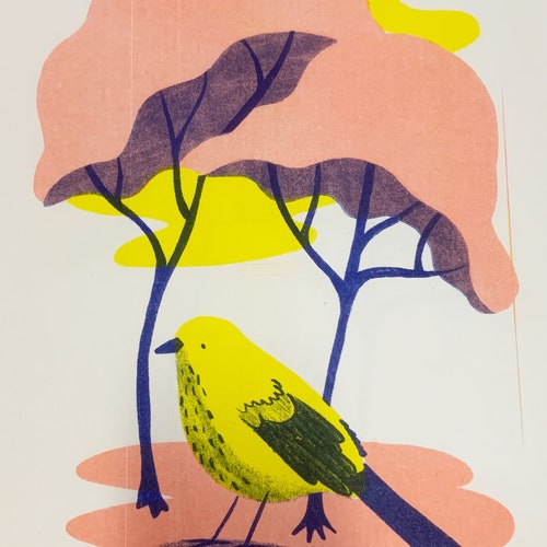 It's Mint up North Risograph Print 2 Colour Riso Print - Etsy