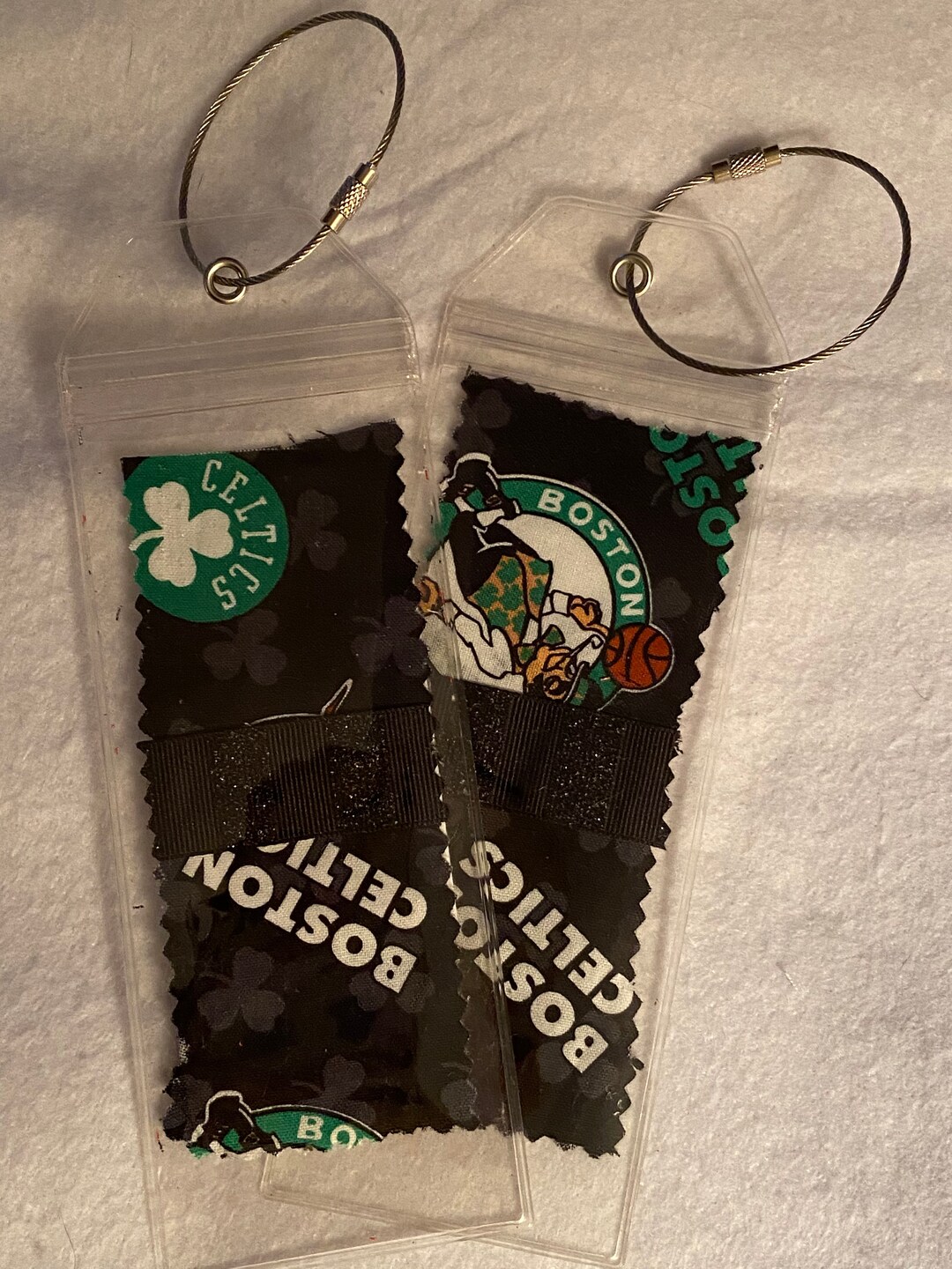Set of 2 Luggage Tags - Boston Celtics Fabric - Etsy