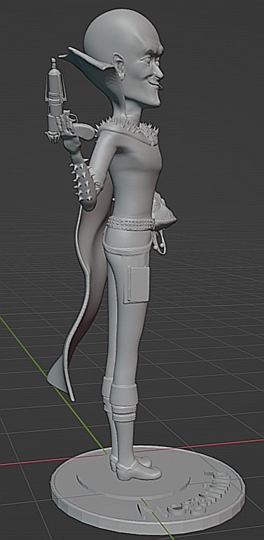 Megamind Figurine Hand-made Sculpture Fan Art Hand-painted Custom ...