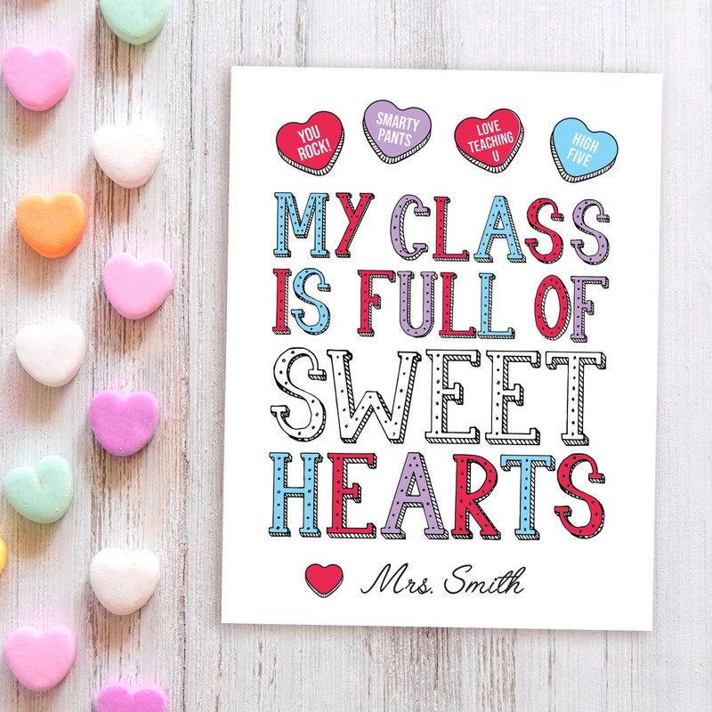 Teacher Valentines - Etsy