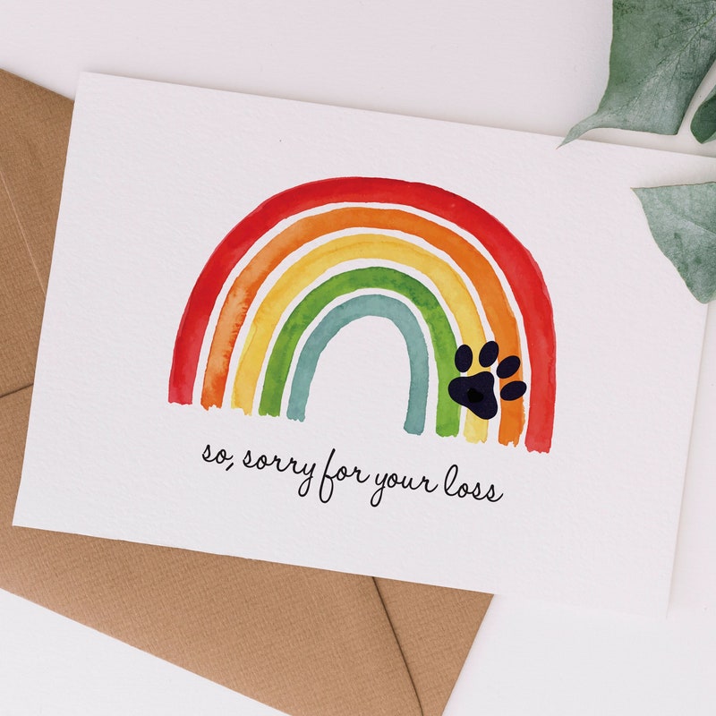 Rainbow Bridge Card - Etsy