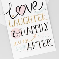 Printable Wedding Congratulations Card: Happy New Life Together (sizes ...