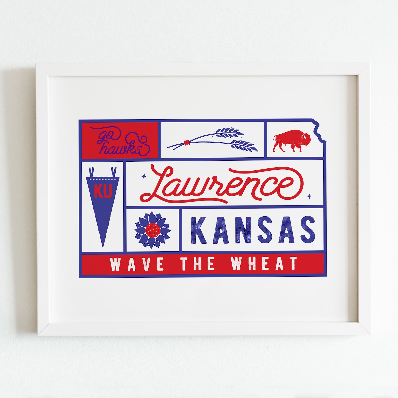 Lawrence Kansas Art Print Kansas University Art Lawrence - Etsy