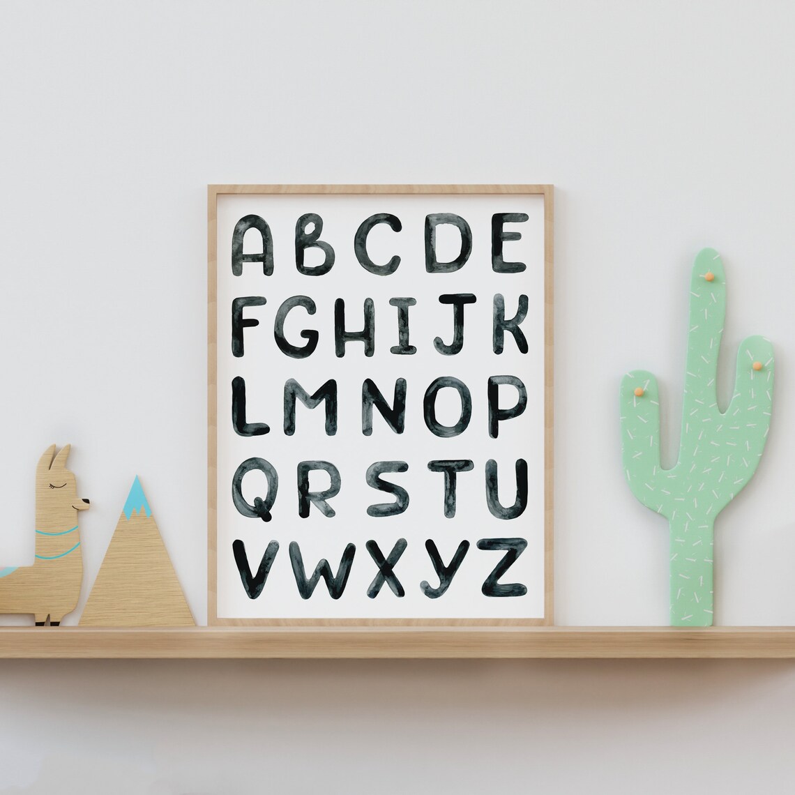 Watercolor Alphabet Printable Cute Nursery Printable Kids - Etsy