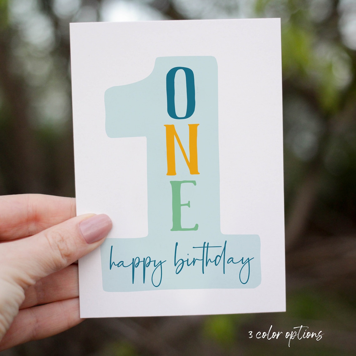 Cute First Birthday Card 1st Birthday Printable Card - Etsy