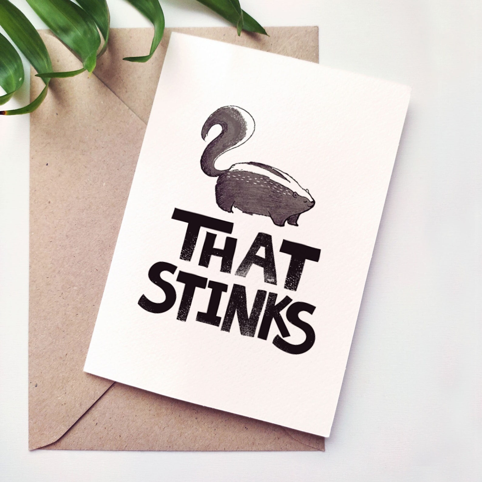 That Stinks Skunk Sympathy Card Love Stinks Break up Card - Etsy