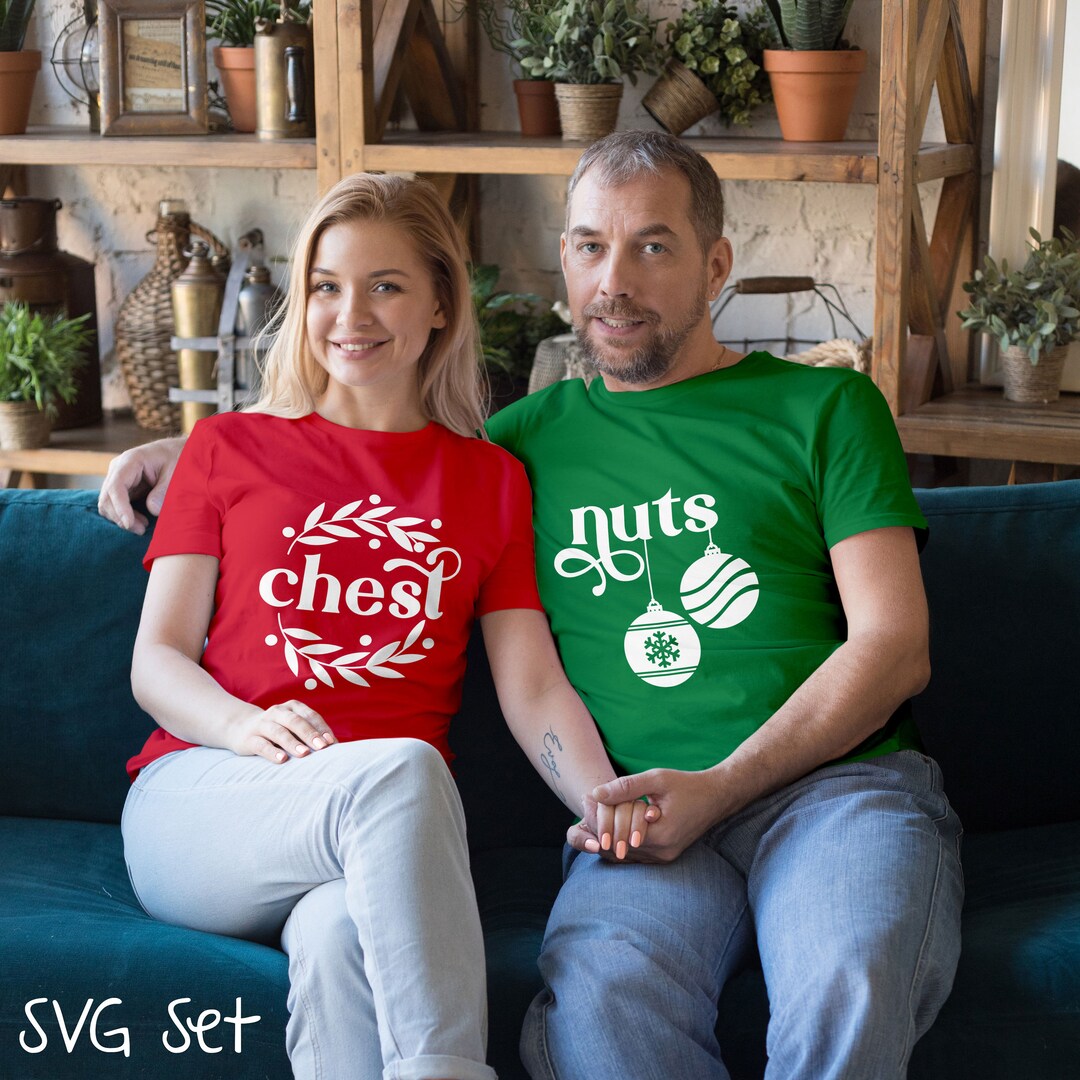 Chestnuts Funny Christmas SVG | Chest Nuts Couples Christmas | Cricut ...
