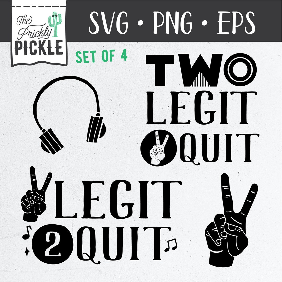 Two Legit Second Birthday SVG Bundle Set | 2nd Birthday SVG | Cricut ...