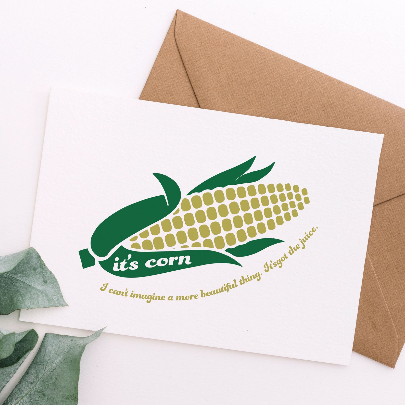 It's Corn Corn Song Card Funny Corn Card Printable - Etsy
