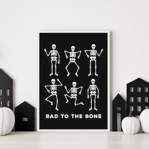 Skeleton Halloween Printable | Bad to the Bone Skeleton Printable ...