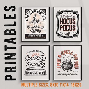 Hocus Pocus Printable Poster Set | Halloween Poster Printables | Trendy ...