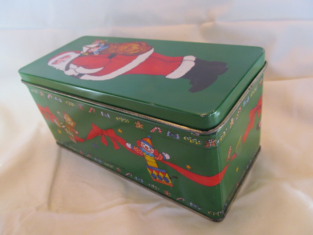 Nice Sized Oblong Tin, Great Storage Tin, Holiday Packaging, Tin for ...