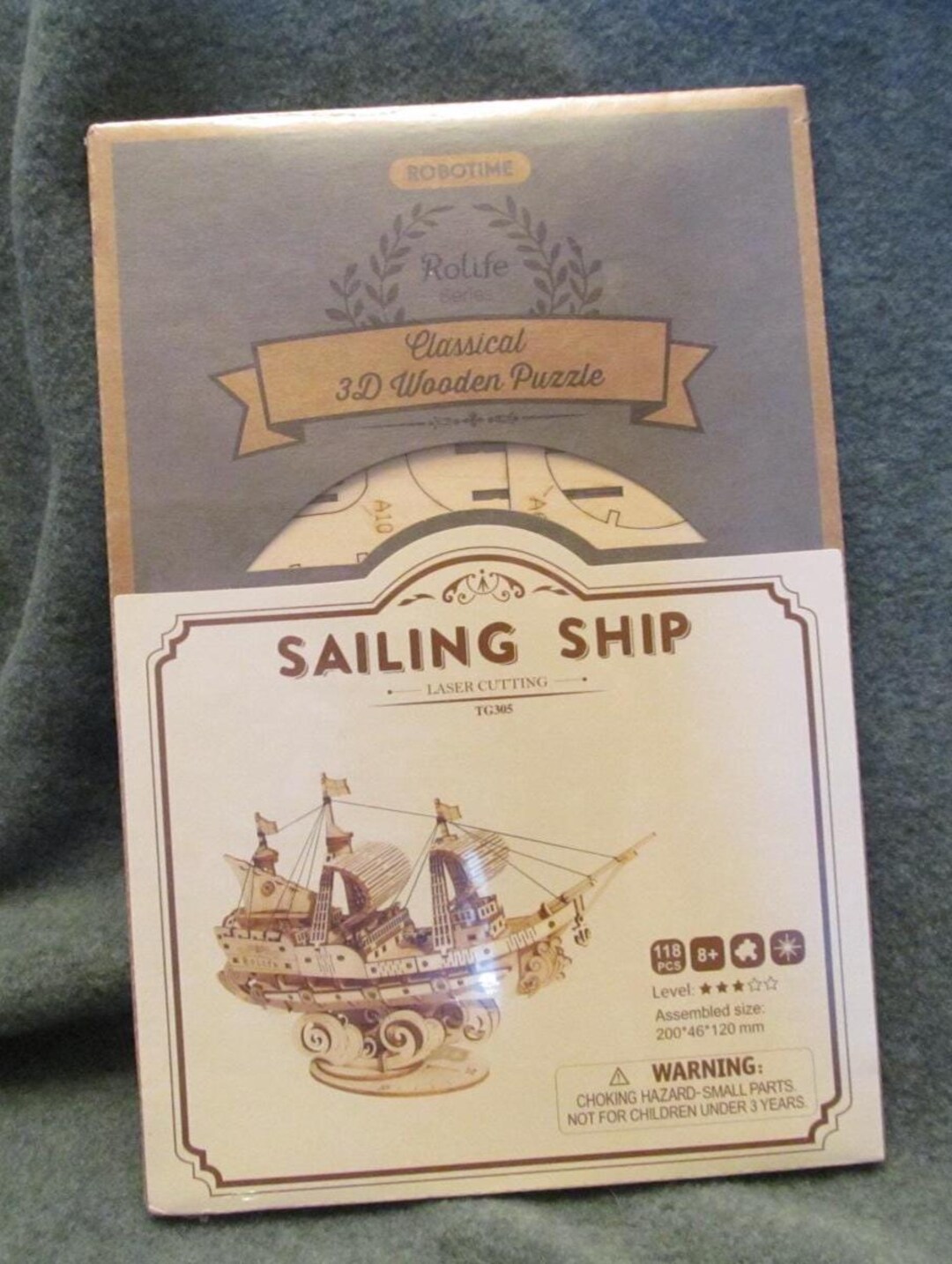 Sailing Ship Puzzle, Unique 3-D Laser Cut Sailing Ship Puzzle, Fun to ...