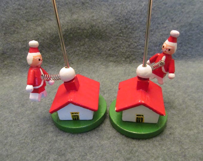 Lillian Vernon Vintage Holiday Toy for Girls and Boys, Santa Going Down ...