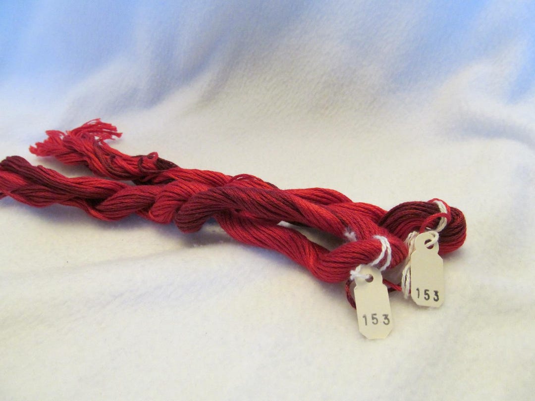 Varigated Red Floss/threads, Great for Cross Stitching, Embroidery or ...