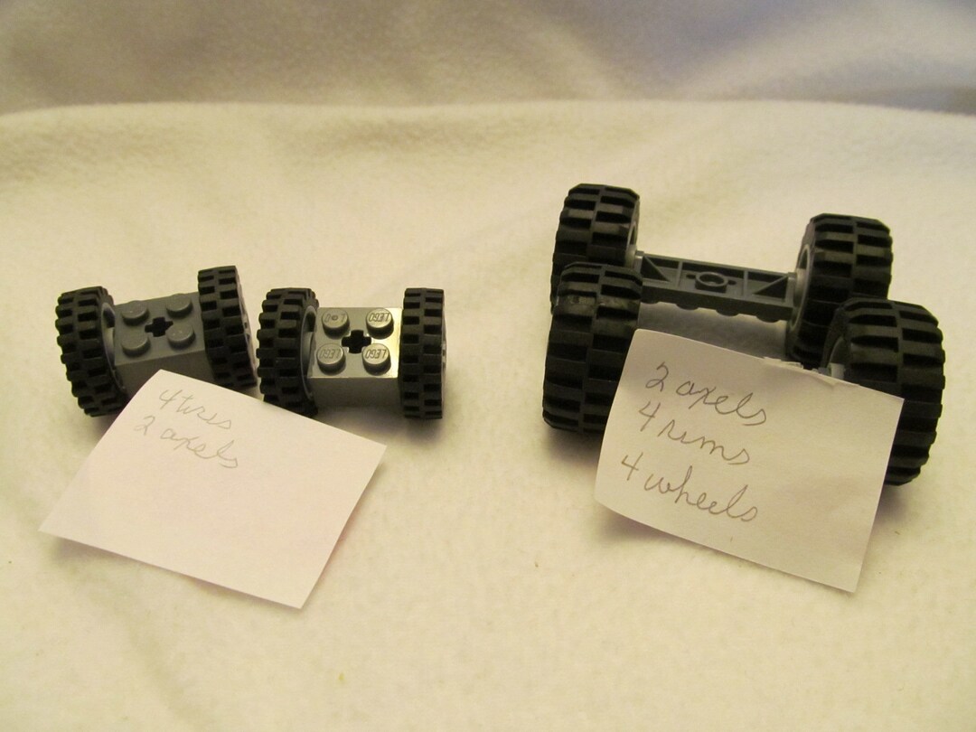 Lego Tires, Axels and Rims, Extra Pieces for You Lego Bin/bag or Box ...