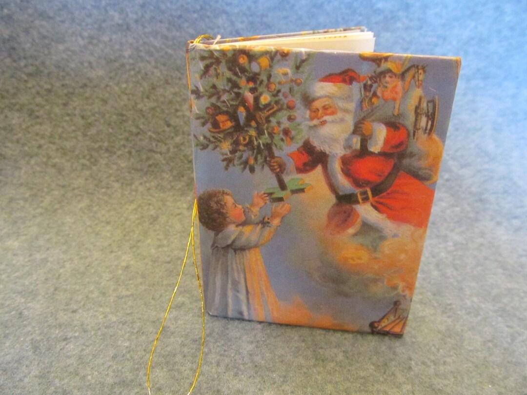 A Christmas Carol Mini Book, Tree Decoration, Gift Tag, Small Santa ...