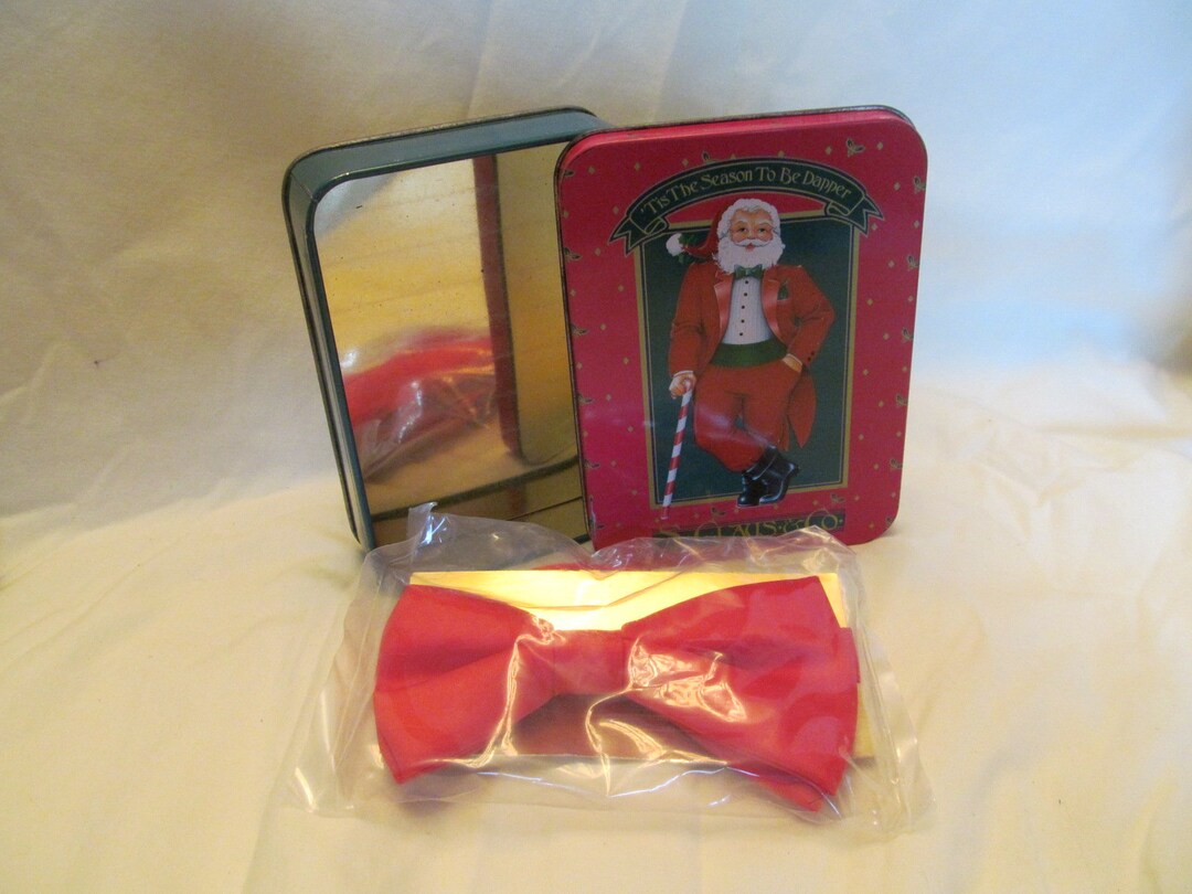 Tis the Season to Be Dapper S Claus and Co. Tin With Santa - Etsy