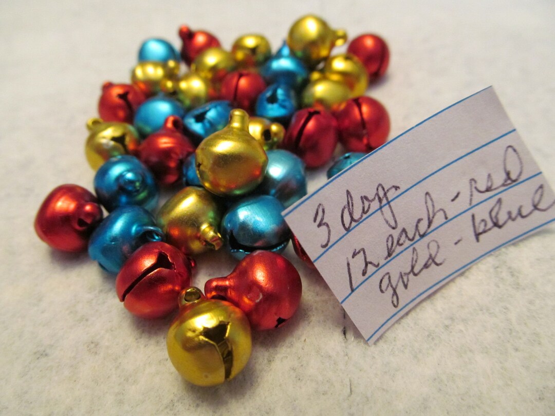 Colored Jingle Bells for Crafting, Holiday Decorating, Gift Trimmings ...