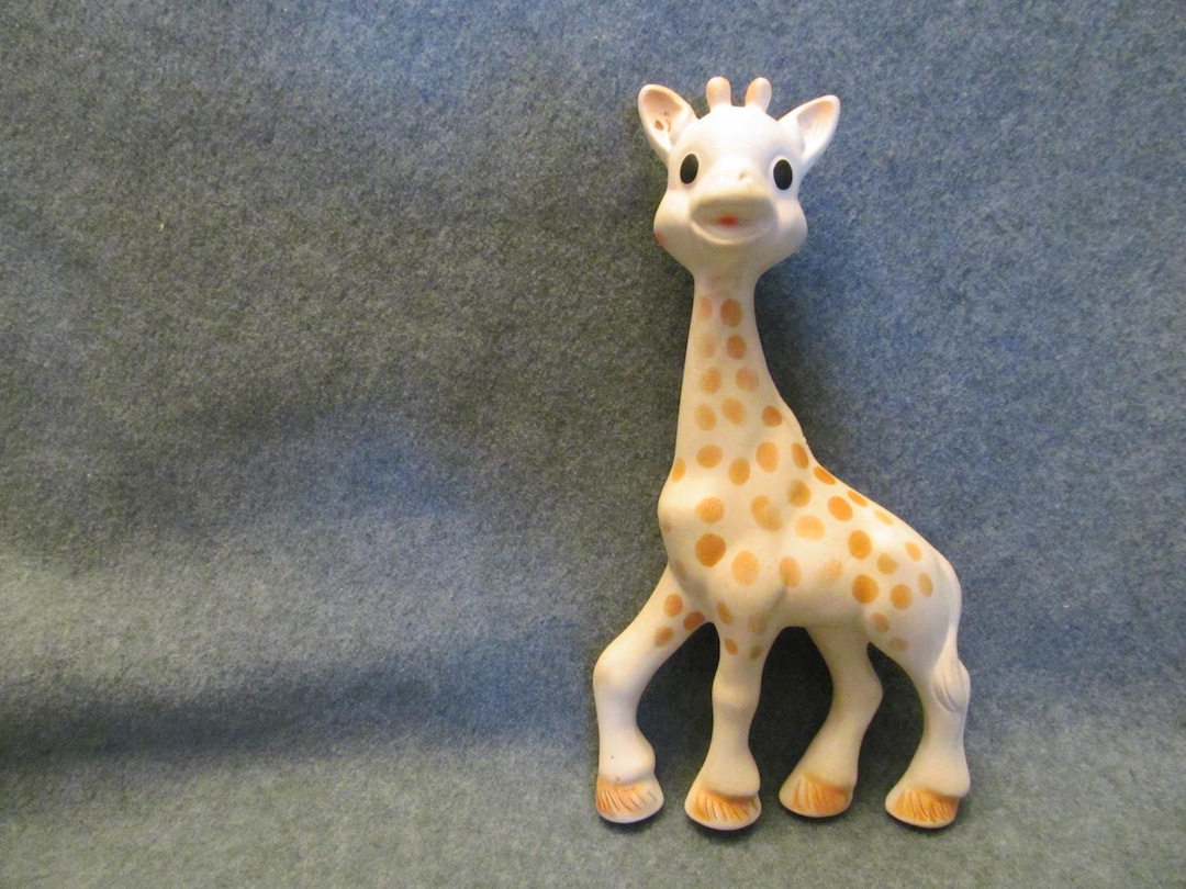 Squeeky Toy Giraffe. Vintage Rubber Squeeky Squeeze Toy, Sophie La ...