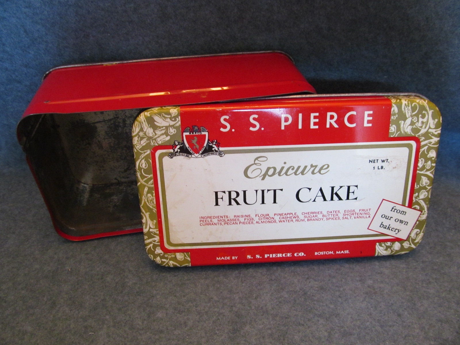 Storage & Organization Pierce Fruit Cake Tin Collectible Vintage Fruit ...