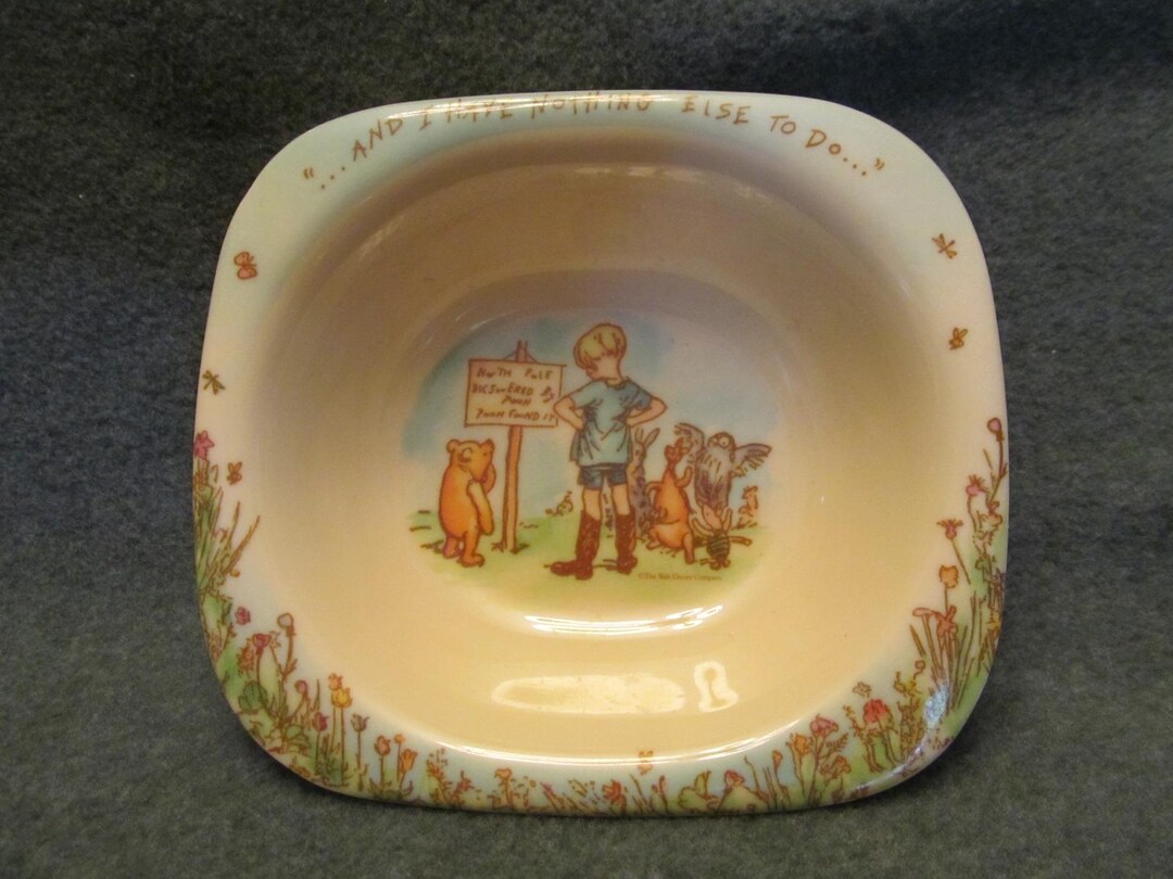 Melmac Whinnie the Pooh Bowl/dish, Oval Shaped Bowl With Pooh ...