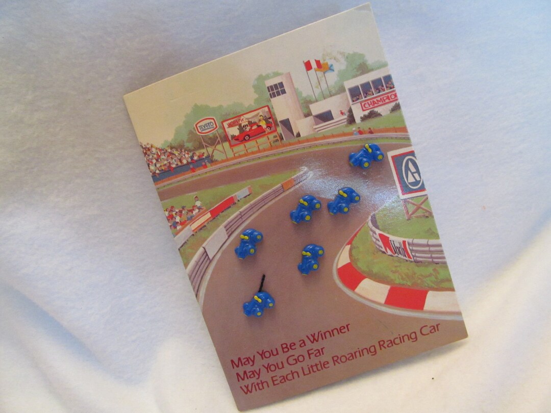 AVON Car Buttons, Six Blue Racing Car Buttons From AVON, Great for ...