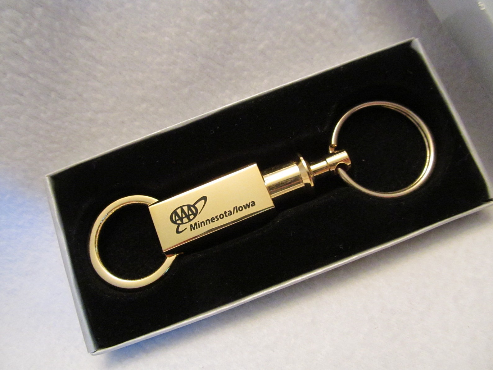 Gold Barlow Key Ring AAA Key Fob Vintage Barlow Double Ring | Etsy