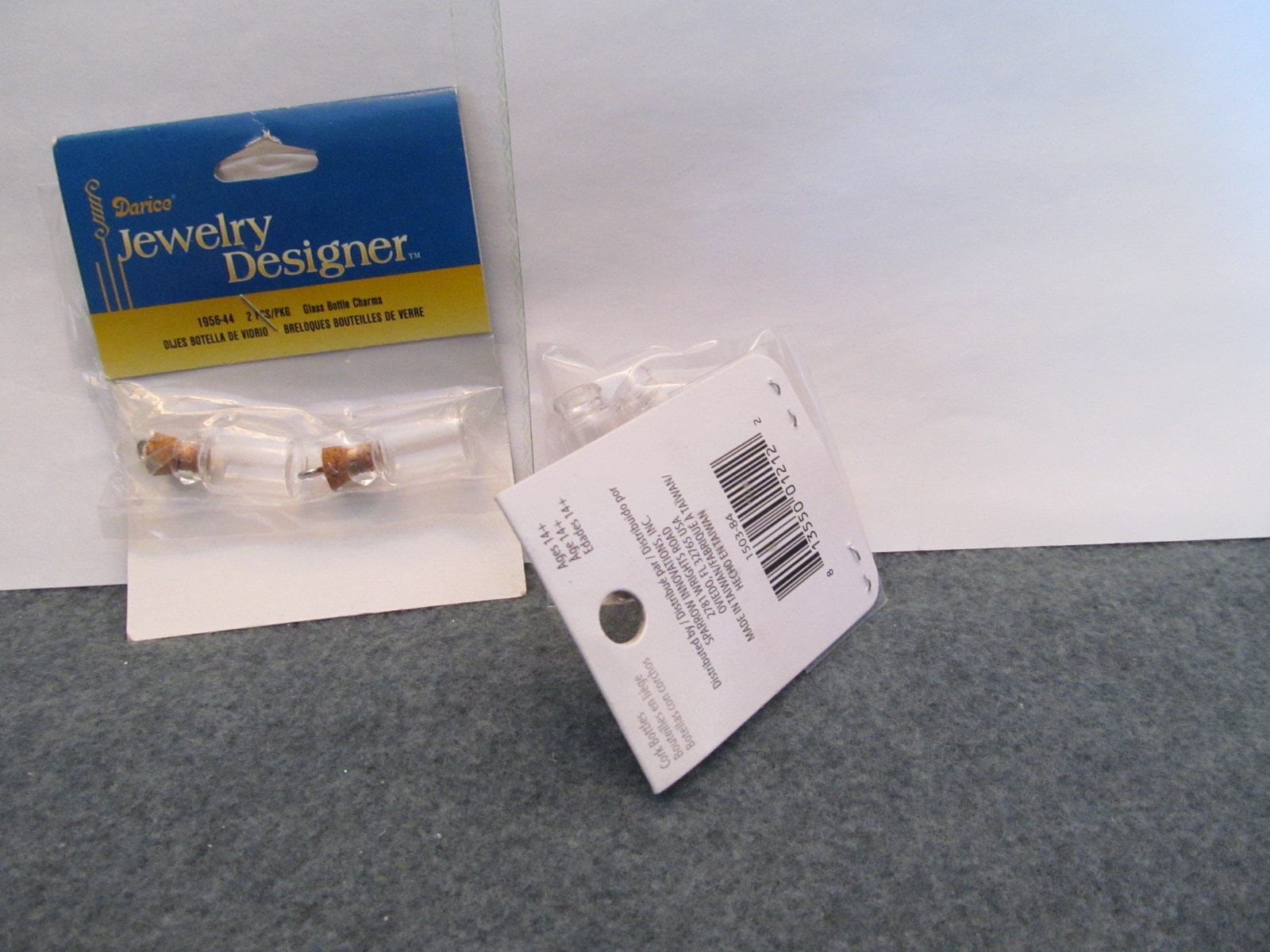 Two Different Types of Glass Vials, One for Jewelry Making, 2 Have Eye ...