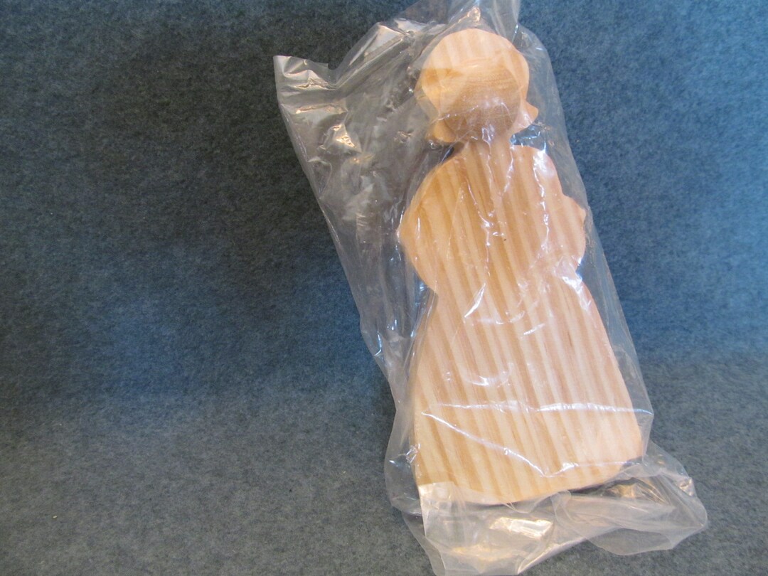 Wooden Mother Shape, Unopened Package , Vintage Wooden Mom Shape, Craft ...