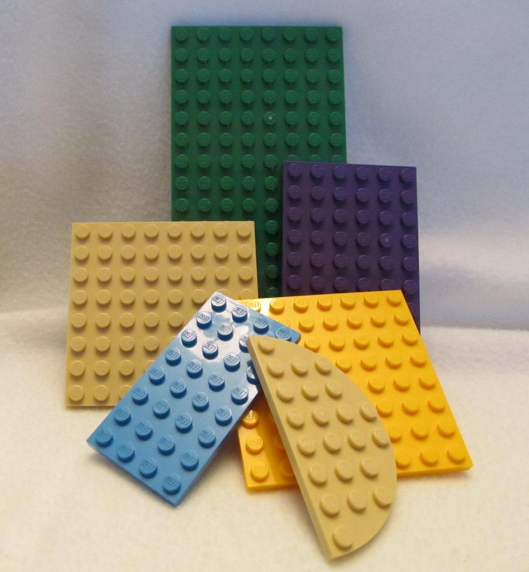 Six Lego Bases for Building Construction, Different Sizes and Different ...