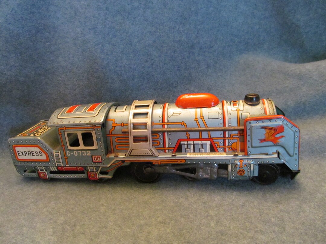 Vintage Collectible Friction Train Engine, Age??? Unique Friction Train ...
