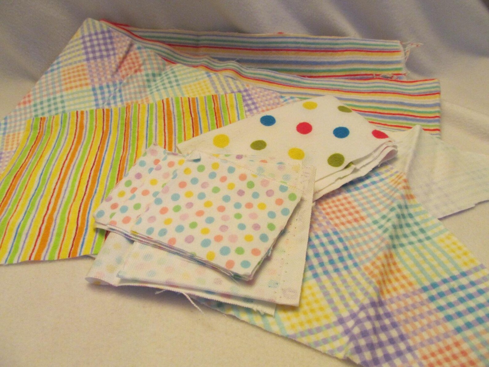 Bold Colored Flannel Pieces, Unwashed Flannel Pieces for Quilting, Doll ...