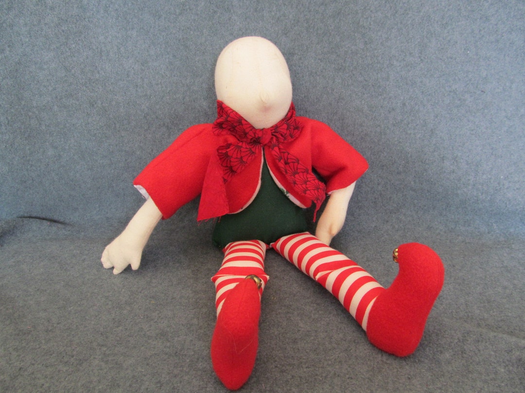 Incomplete Elf, Hand Made Elf to Finish, Needs Pants, Hat, Face and ...