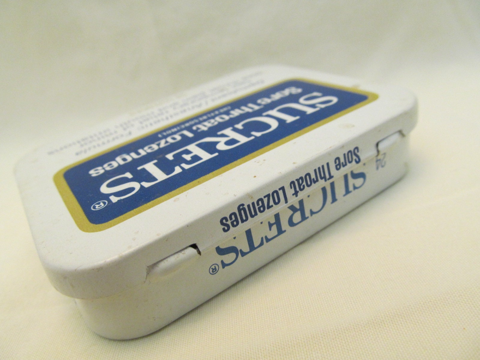 Vintage Collectible Sucrets Tin Small Storage Container - Etsy