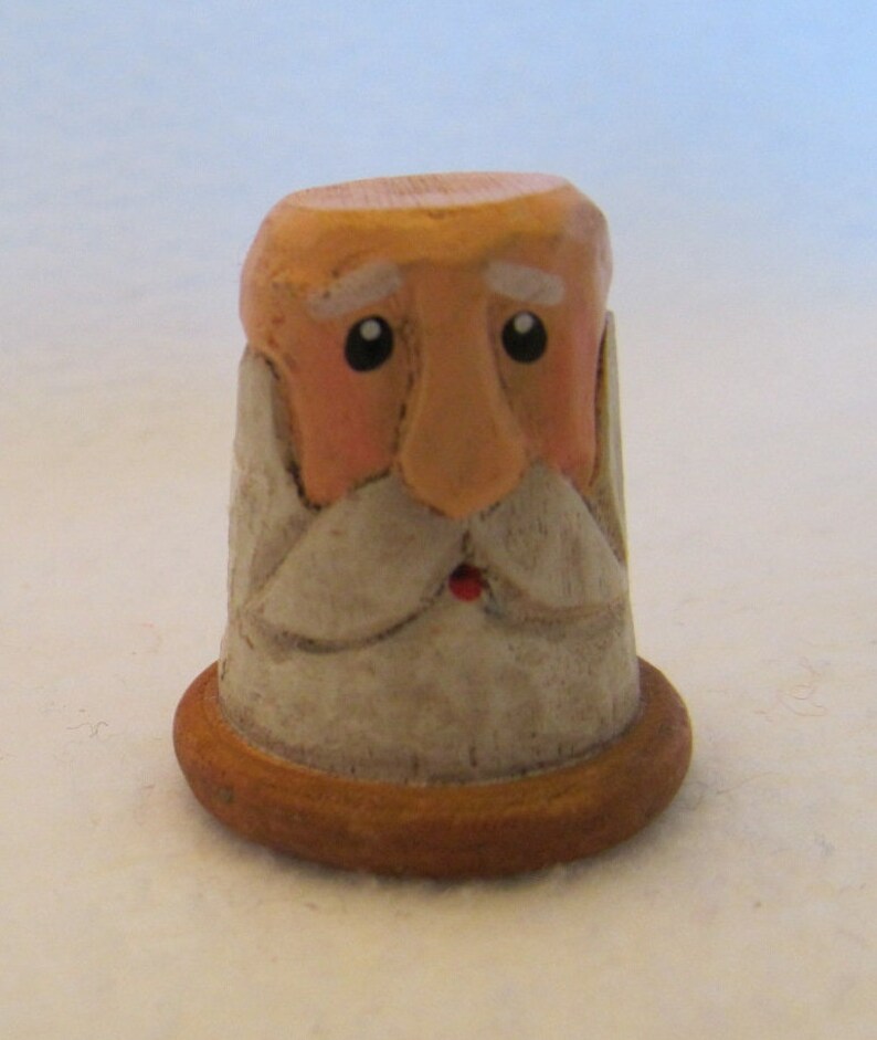 Eddy Walker Original Santa Thumble, Bald Santa Head Thimble, Cute ...