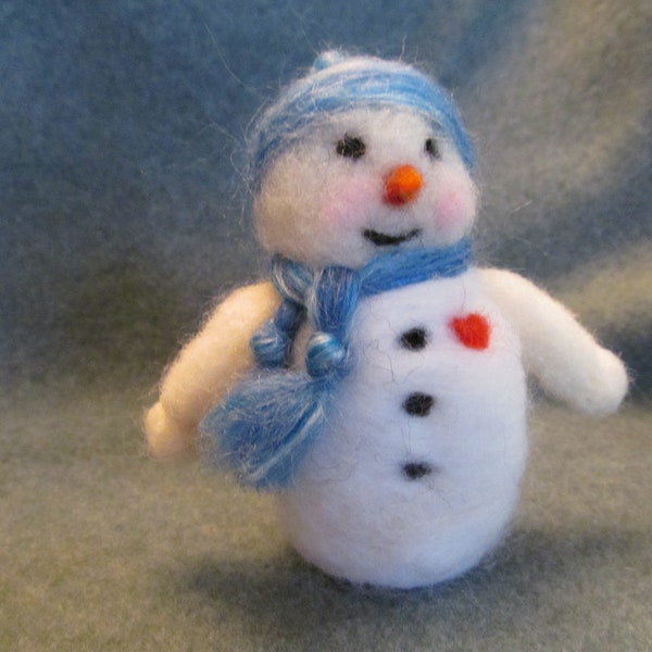 Needle Felt Snowman - Etsy