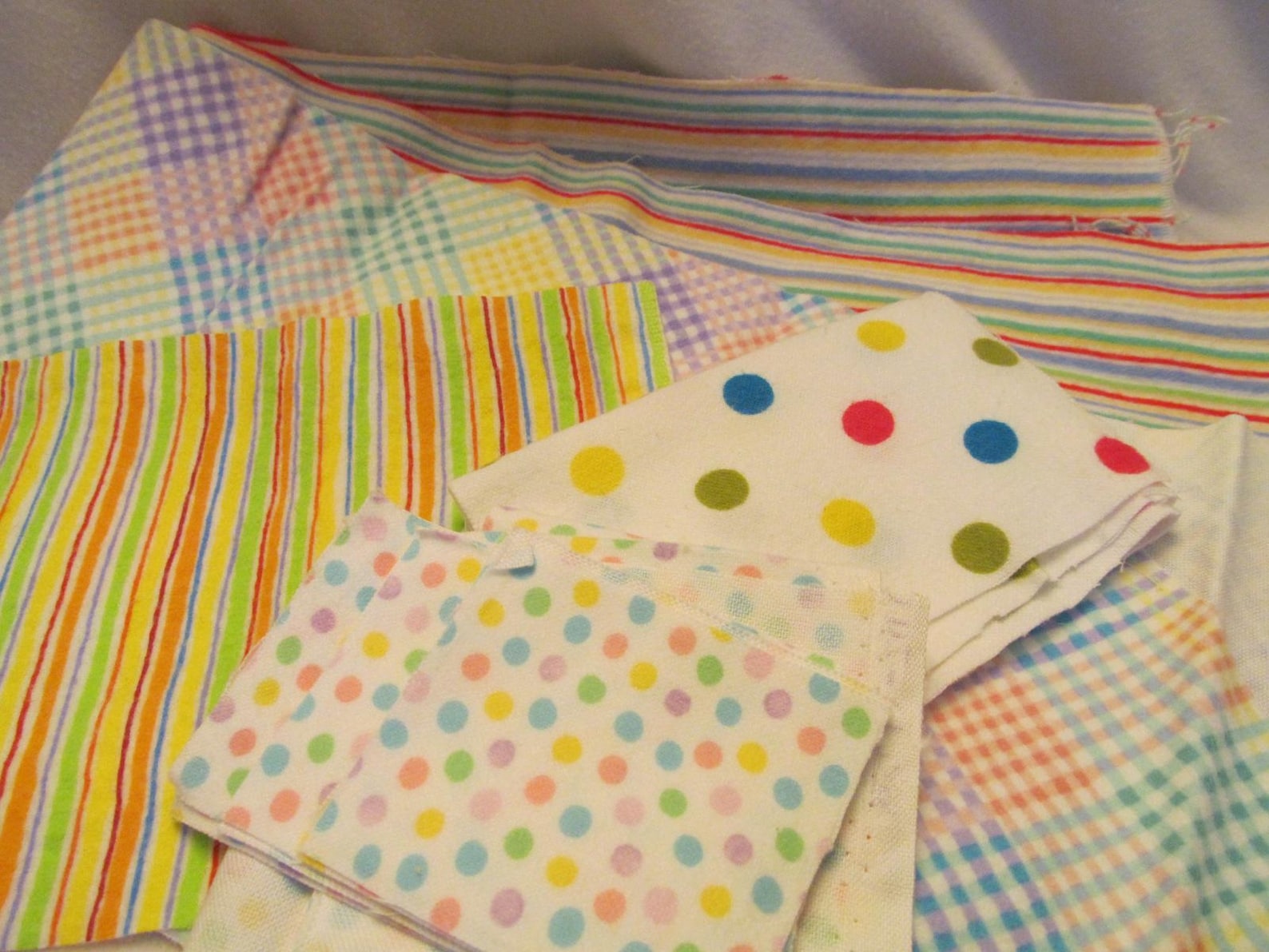 Bold Colored Flannel Pieces, Unwashed Flannel Pieces for Quilting, Doll ...
