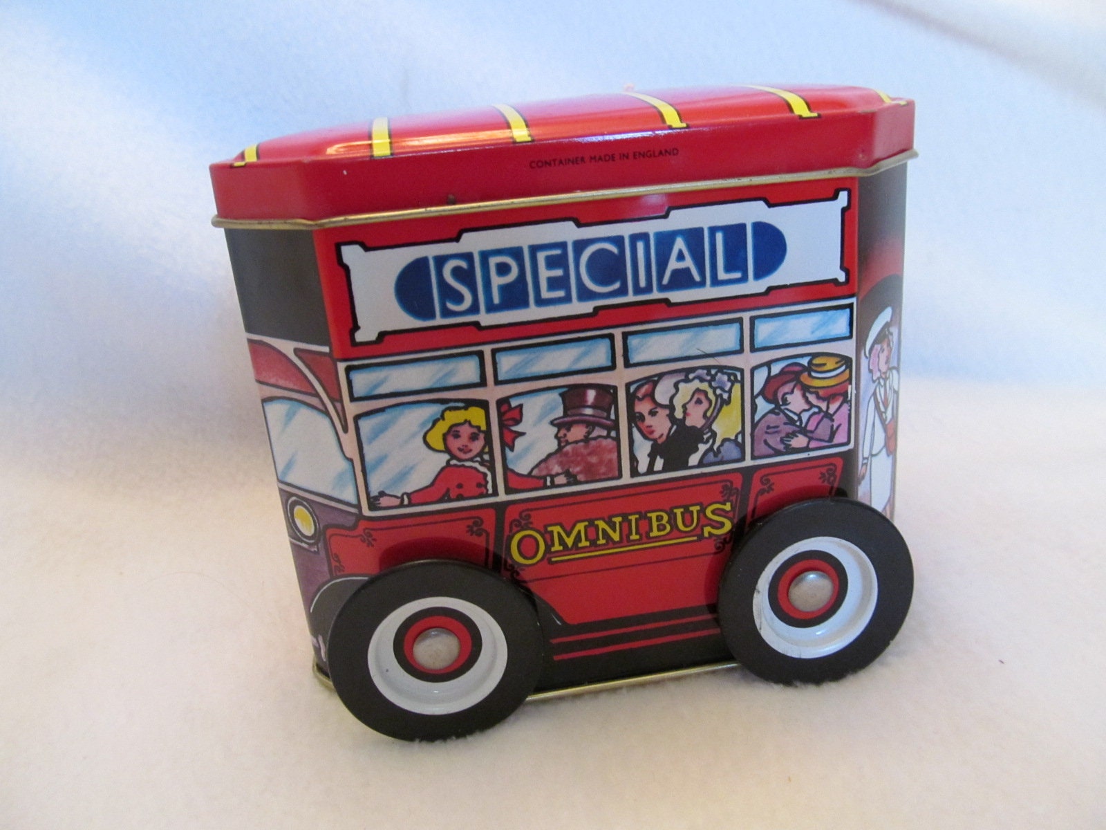 Omnibus Special Bus Tin, Collectible Tin, Vintage Tin, Unique Bus Tin ...