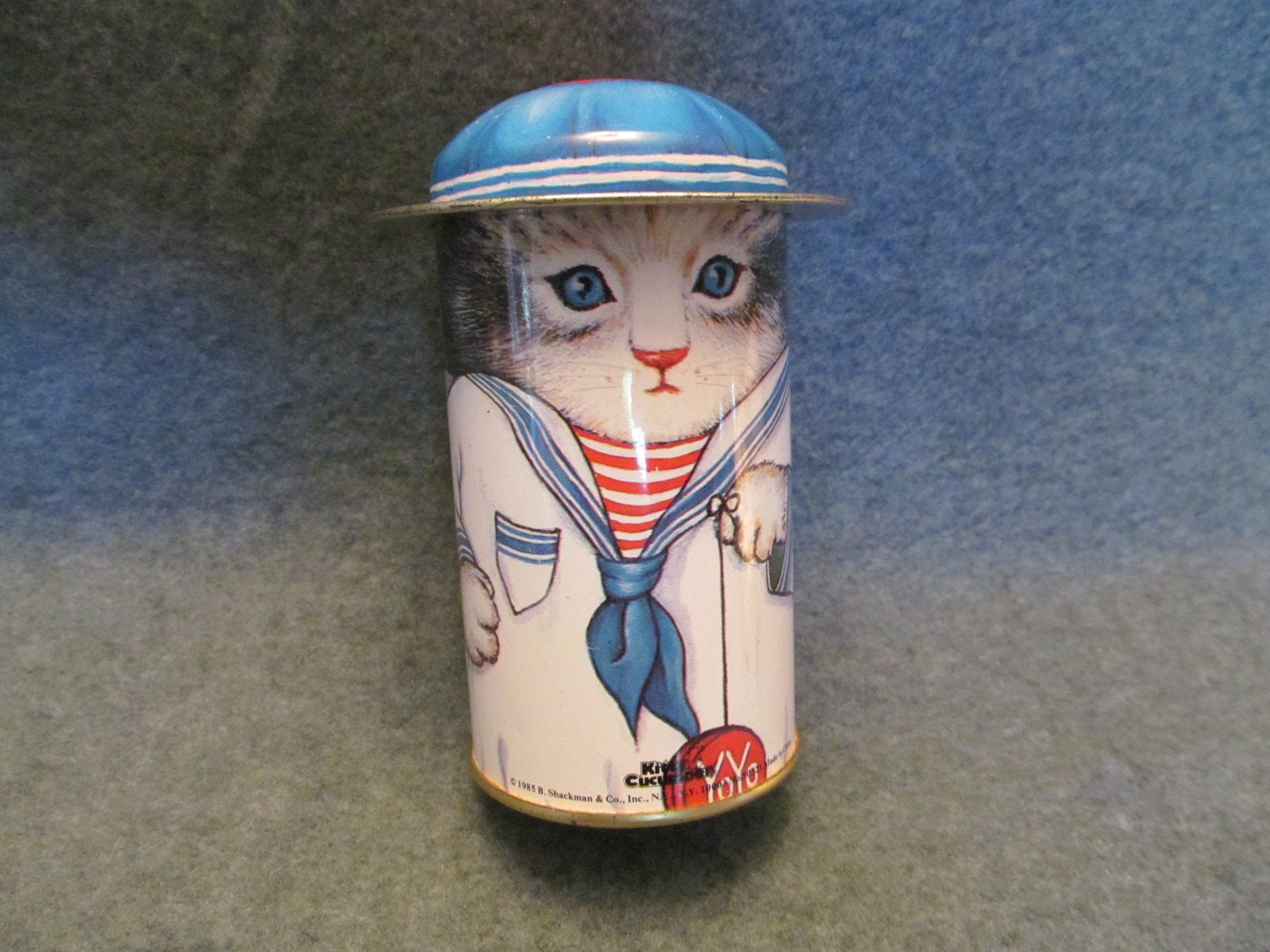 Kitty Cucumber Tin Kitty Cucumber Sailor Tin Collectible Cat | Etsy