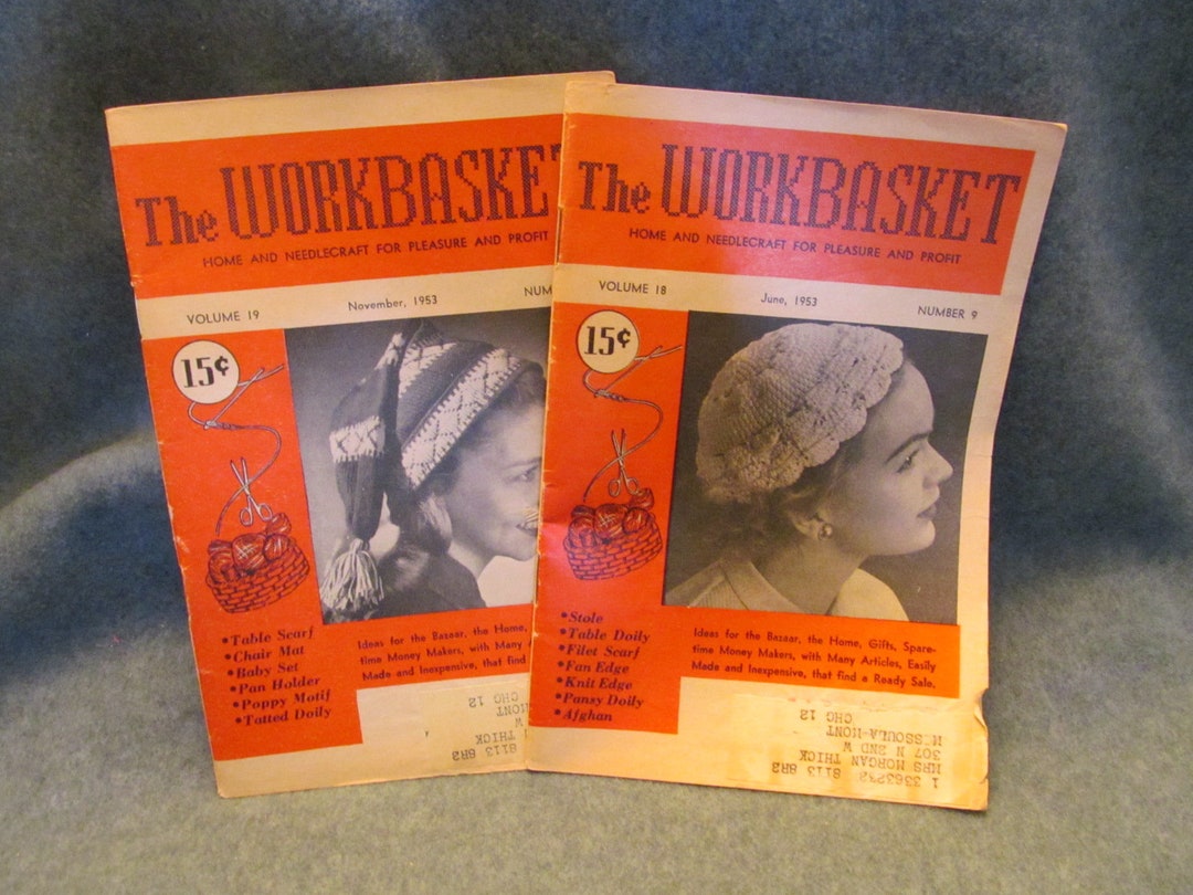 Two Vintage Workbasket Magazines, Collectible Workbasket Magazines From ...