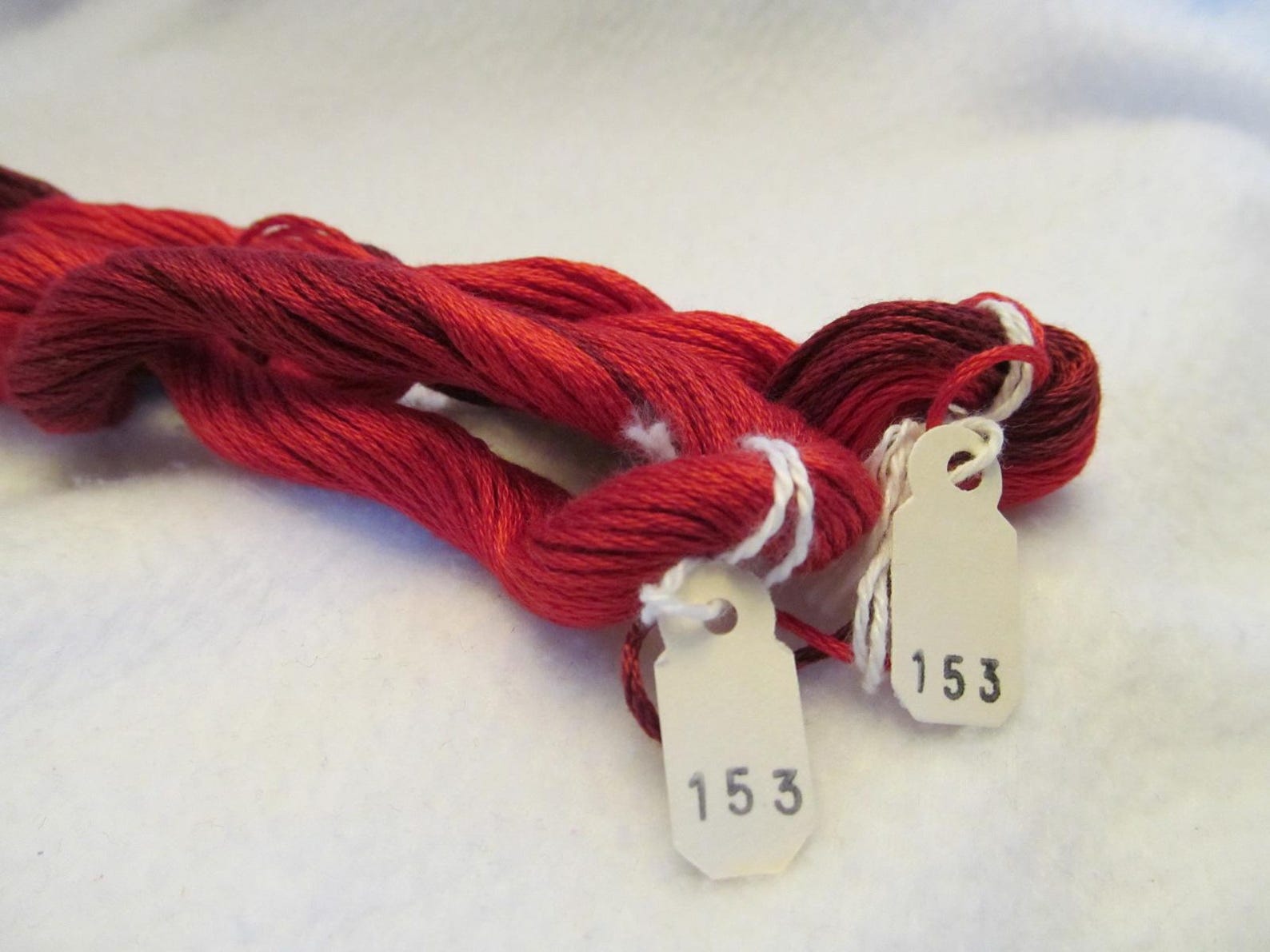 Varigated Red Floss/threads, Great for Cross Stitching, Embroidery or ...